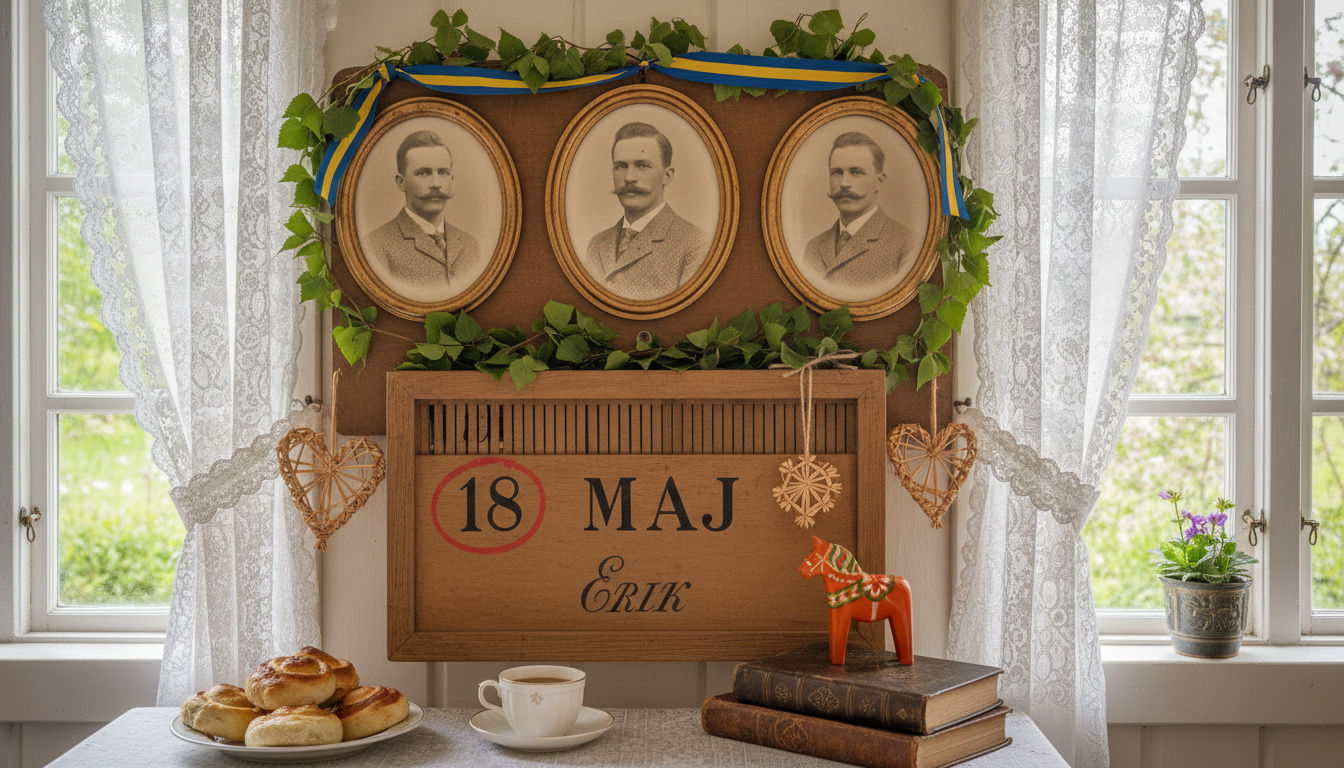 Namnsdag 18 maj historik och tradition för Erik - Karlhstrom